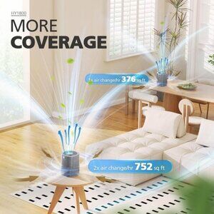 Bedding | New 2 Pack Air Purifiers With 24db Sleep Mode True Hepa ...